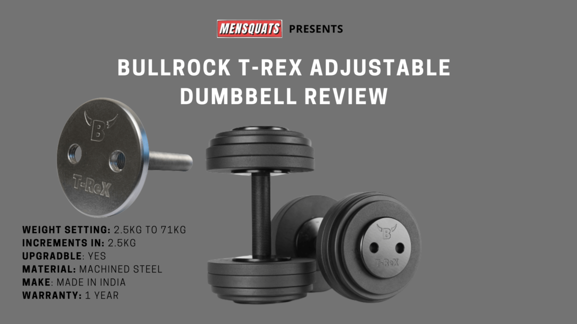 1-on-1 Bullrock T-Rex Adjustable Dumbbell India Review 2024